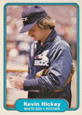 FREE SHIPPING-MINT-1982 Fleer Kevin Hickey #344 WHITE SOX PLUS BONUS ...