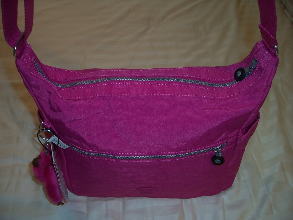 NWT Kipling ALENYA Medium Shoulder Crossbody Bag VERY BERRY PINK HB6628 ...