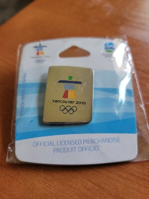 2010 Vancouver Offical Olympic pin - Stone Shape Full Color Logo | eBay