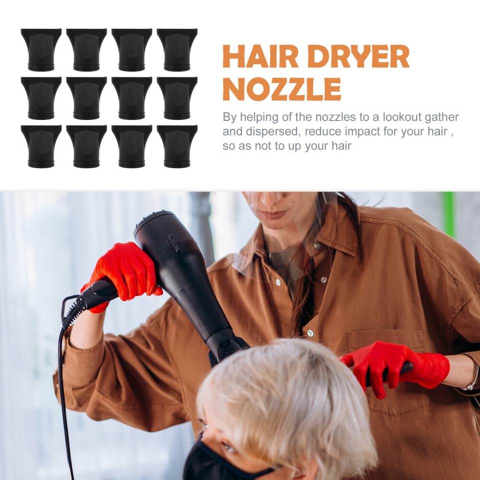 12PCS Nozzles Hair Blower Narrow Concentrator Hairdressing Dryer ...