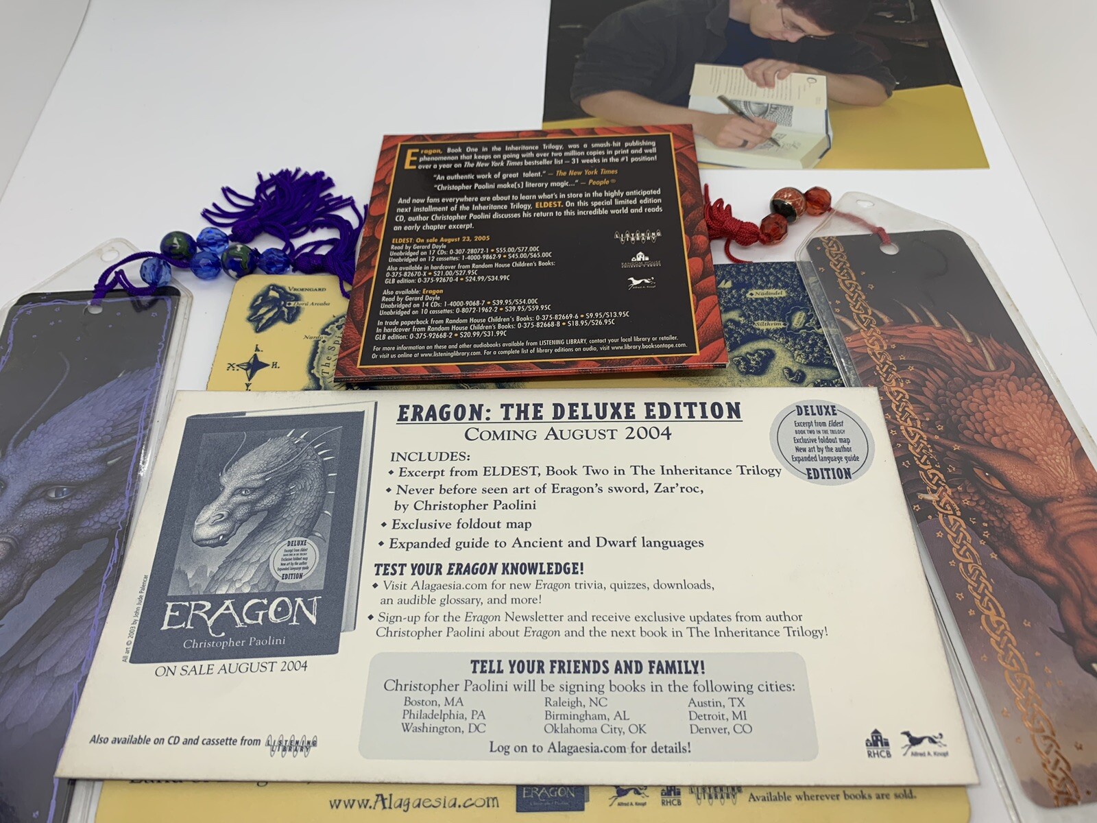 Eragon Eldest Brisingr 1st Print 1st Edition Christopher Paolini Signed ...