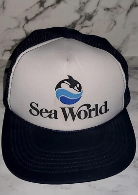 Vintage Sea World Snapback Trucker Hat Meshback Shamu Cap Rare Cheap ...