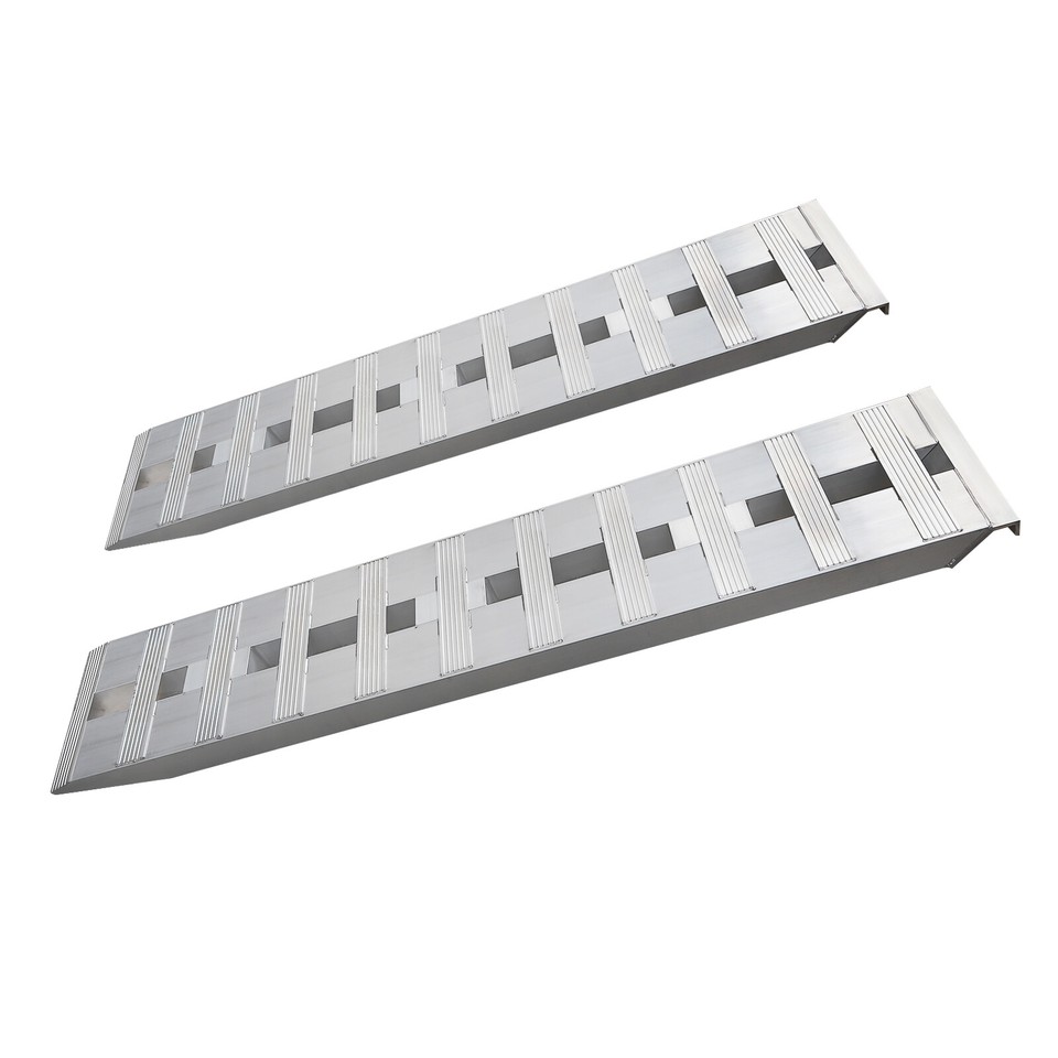 2pcs Aluminum Trailer Ramps Truck Car Auto Trailer Ramps Loading Ramps ...