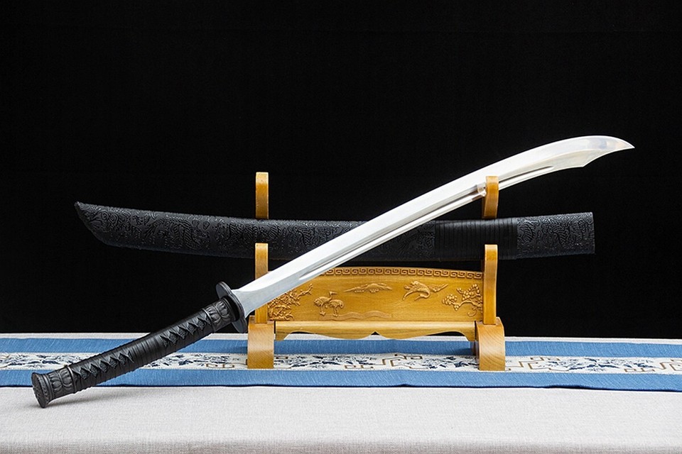 Battle Ready Chinese Kung Fu Sword Broadsword Sharp 65 Manganese Steel ...
