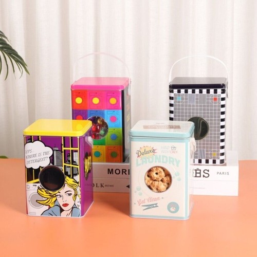 Large-capacity Washing Powder Storage Tin Handheld Snack Packaging Box ...