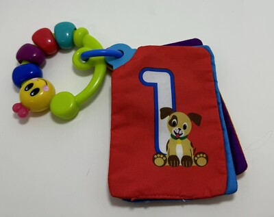 Baby Einstein Number Caterpillar Baby Toy Teether Cloth Book Keychain ...