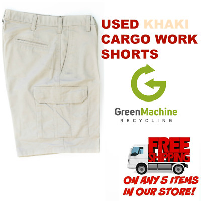 Used Cargo Work Shorts KHAKI Cintas Redkap Unifirst G&K Dickies etc | eBay
