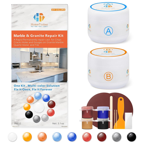 Quartz Tile Granite Marble Countertop Repair Kit (Color Match), Quartz ...