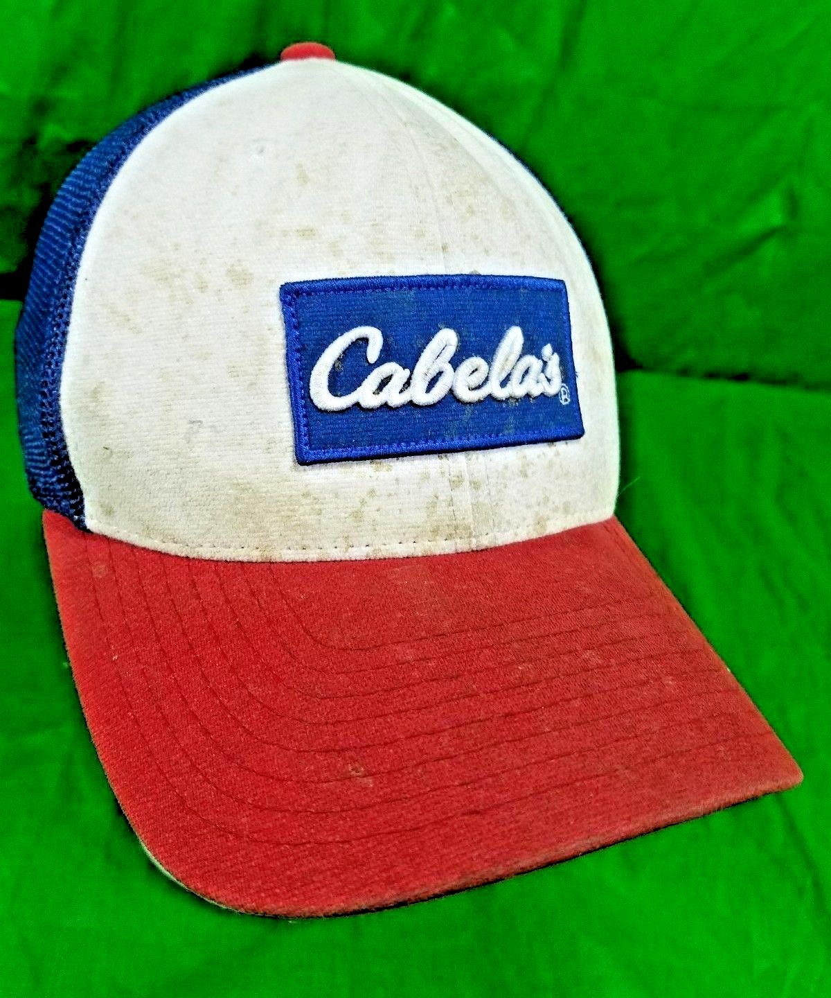 110 Cabelas Trucker Mesh Hat Distressed Snapback Cap … - Gem