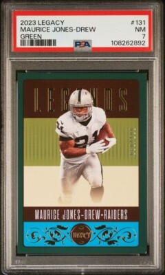 2023 Legacy Maurice Jones Drew #'d/100 SP Green Parallel #131 PSA 7 NM | eBay