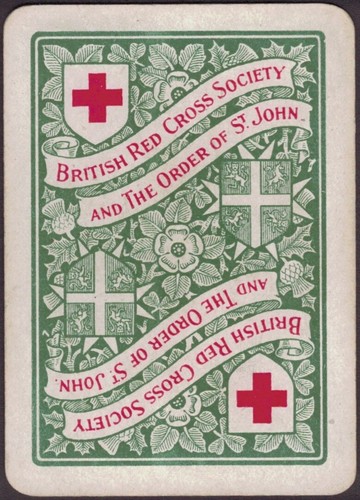 Playing Cards Single Card Old Wide BRITISH RED CROSS Order St. John ...
