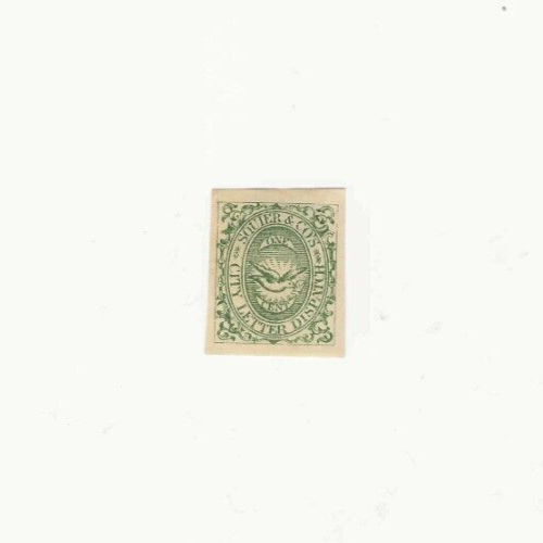 1859 US Local City Letter Dispatch MH stamp #132L1 Squier & Co; CV $150 ...