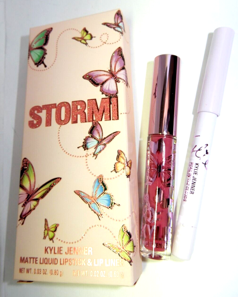 KYLIE Cosmetics STORMI MINI LIP KIT Heads In The Clouds MATTE LIPSTICK ...