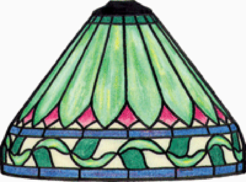 HL Worden SC7 Stained Glass Tiffany Lamp Form Mold, Patterns For SC-7 ...