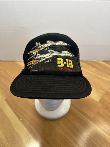 Vintage 1988 B-1B Bomber Cap Military Trucker Snapback Hat Lockheed | eBay