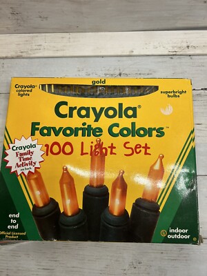 Crayola Favorites 100 Light Color Set Radical Gold Indoor Outdoor ...