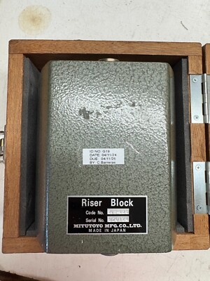 Mitutoyo 515-106 Riser Block with case HMR-6 | eBay