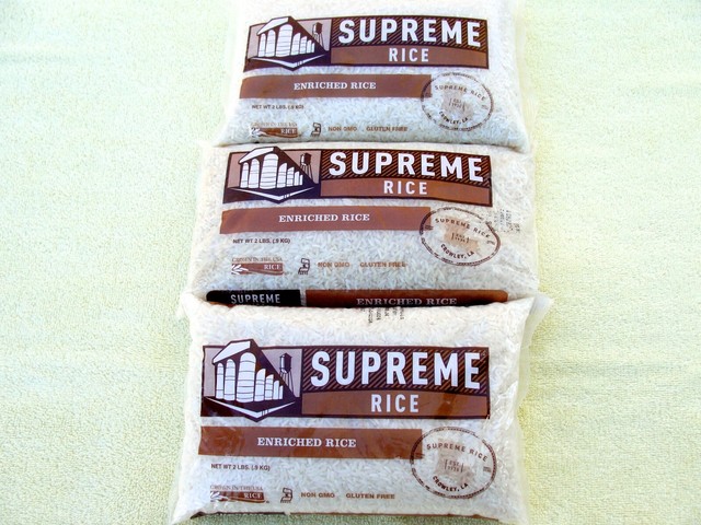 LOT 8 LBS SUPREME RICE WHITE ENRICHED *GMO USA GROWN* Exp 9/2022 HUGE ...
