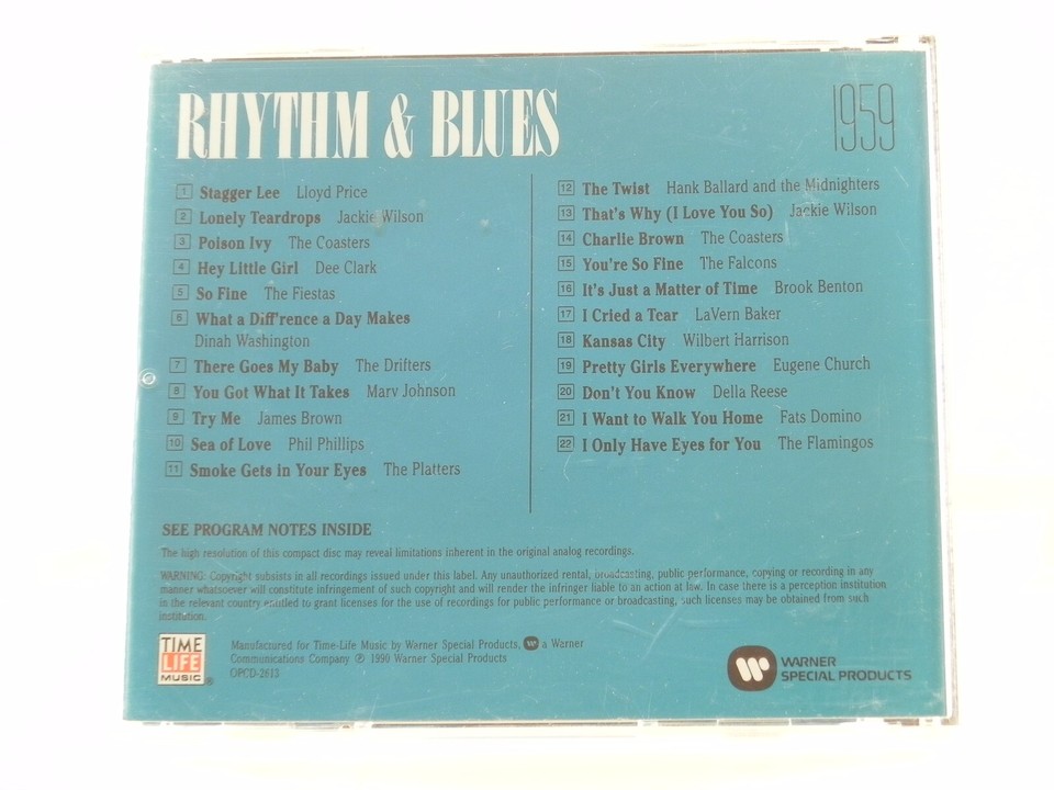 Rhythm & Blues 1959 (Time Life Various CD) 22 Tracks | eBay