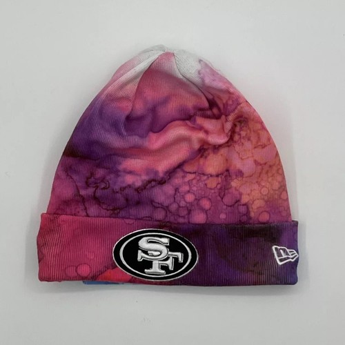 San Francisco 49ers New Era Pink 2022 NFL Crucial Catch Knit Hat Tye ...