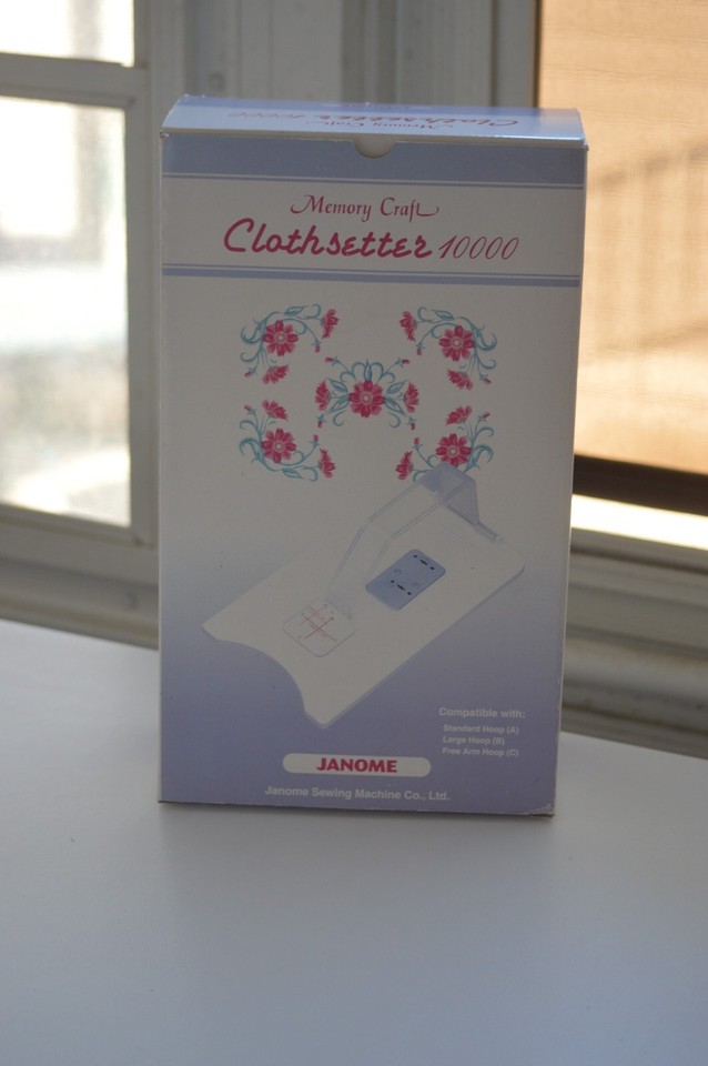 Janome Memory Craft 350E embroidery machine-hoop A 5"x4.3"- Clothsetter ...
