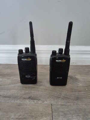 QUANITY (2) BEARCOM (MOTOROLA) BC 130 / BEARCOM BC130 TWO-WAY RADIO | eBay