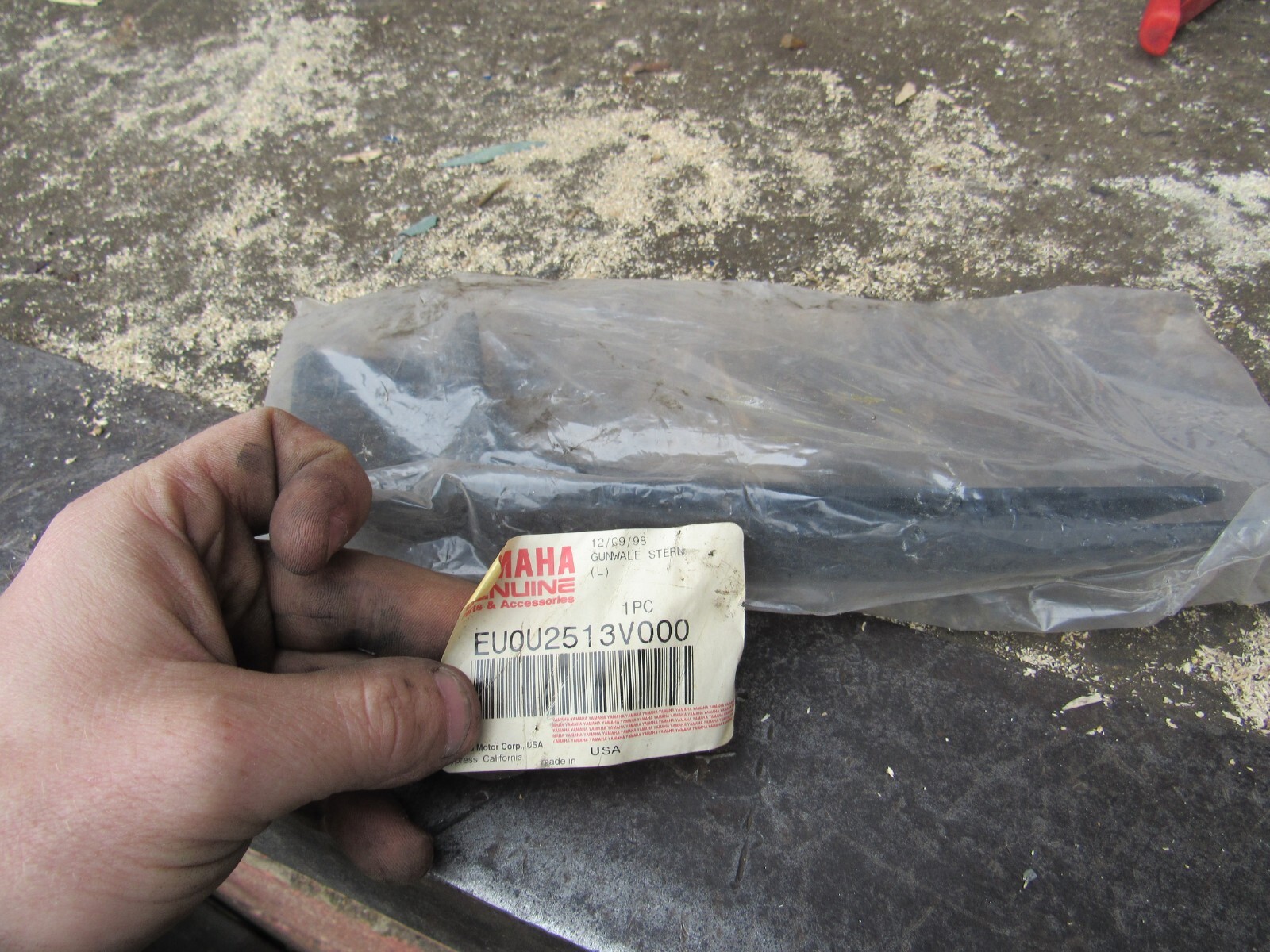 nos yamaha gunwale cover trim eu0-u2513-v0-00 | eBay