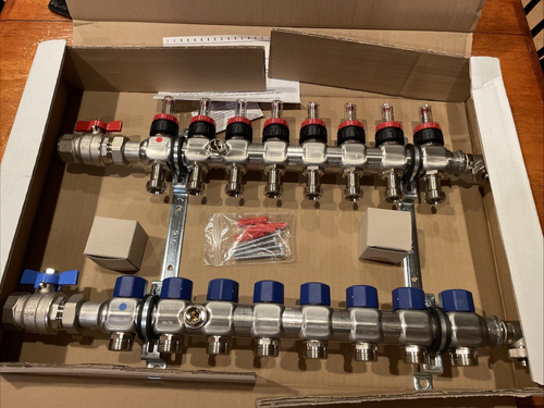 Myson Comfort Fit with Regolux Flowmeters Manifold PEX SSMANI-8 8 ...