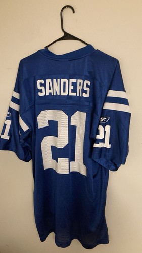 Reebok Bob Sanders Indianapolis Colts Authentic NFL Jersey Blue Mens ...