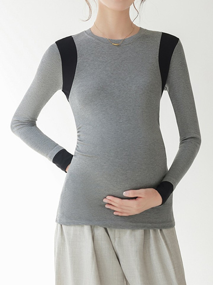 Pregnant Shirt T-shirt Tops Comfort Women Blouse Maternity Yoga Color ...