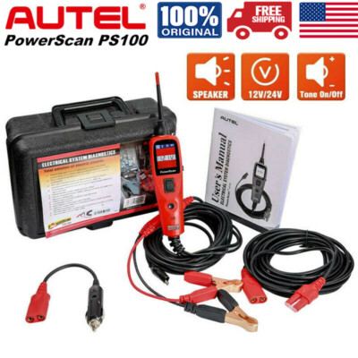 Autel PS100 Circuit Tester Probe Tool, 12V&24V Electrical Testers ...