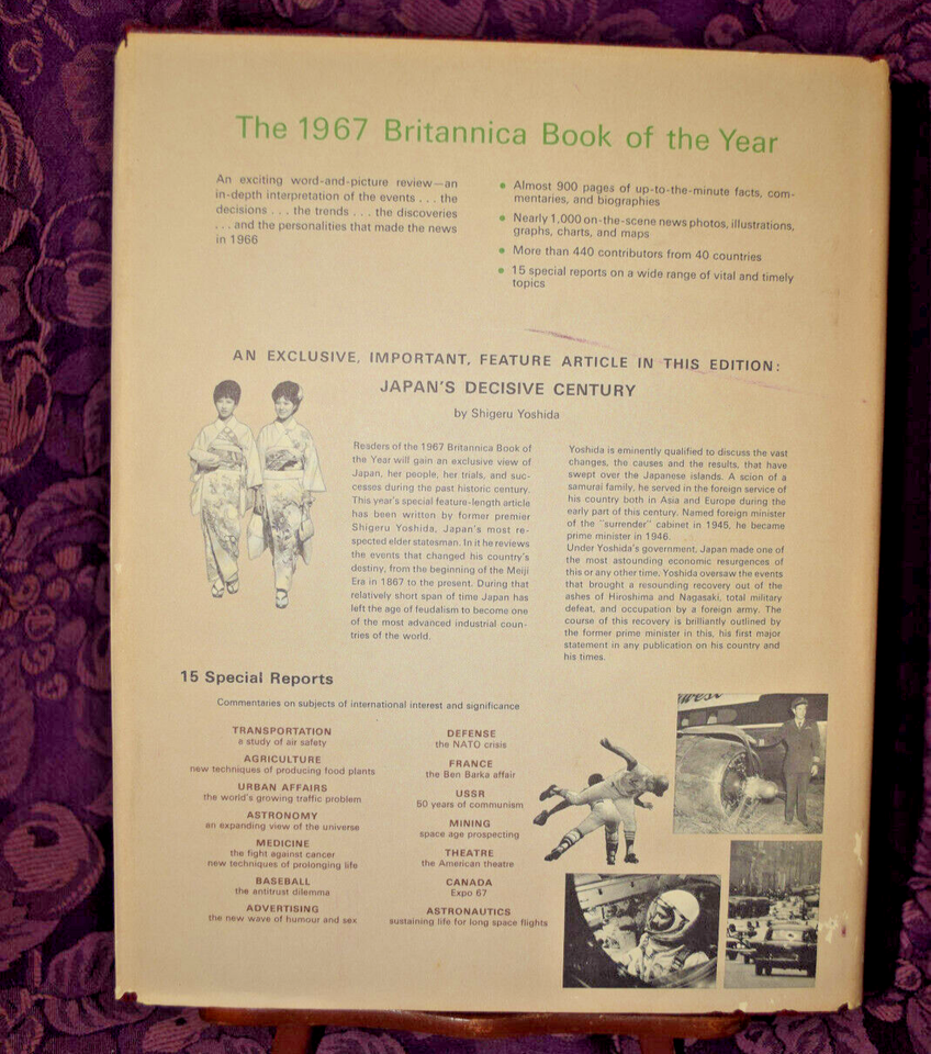 Encyclopedia Britannica Book Of The Year 1967 History Events from 1966 ...