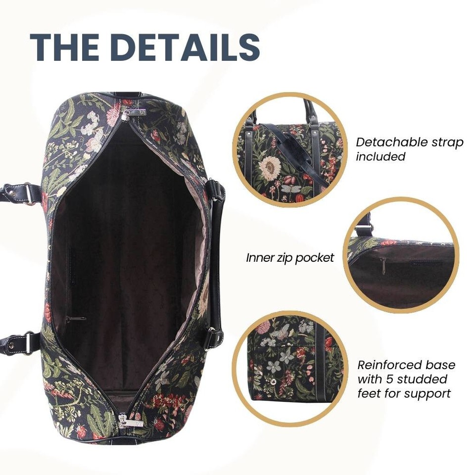 Signare Tapestry Floral Large Duffle Bag Overnight Bags Weekender | eBay