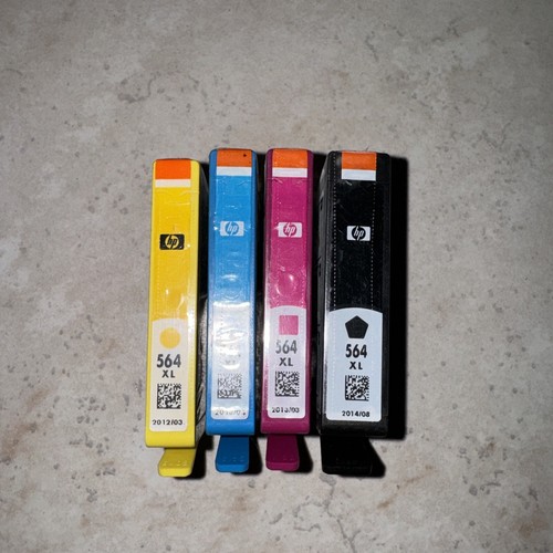 4 Pack Genuine HP 564XL Ink Cartridge Set Black Color 564 XL Oem No Box ...