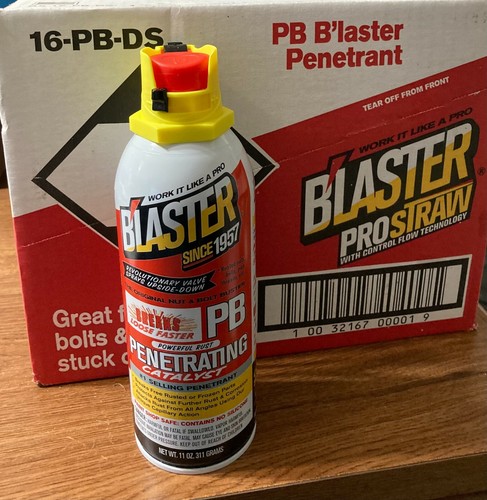 BLASTER BRAND 16-pb-ds 11 oz new pro straw lubricant with dual spray ...