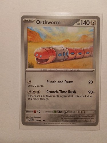 Orthworm 138/182 Paradox Rift Pokemon Card - Nm | eBay