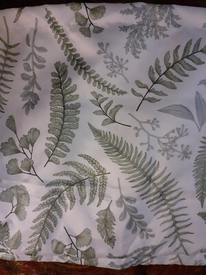 Botanical Fern Ginkgo Satin Valances 12x54 Satiny Polyester | eBay