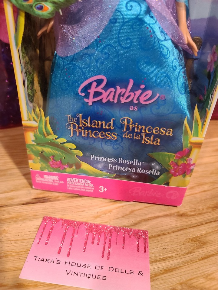 NEW! 2007 BARBIE THE ISLAND PRINCESS PRINCESA DE LA ISLA ROSELLA DOLL ...