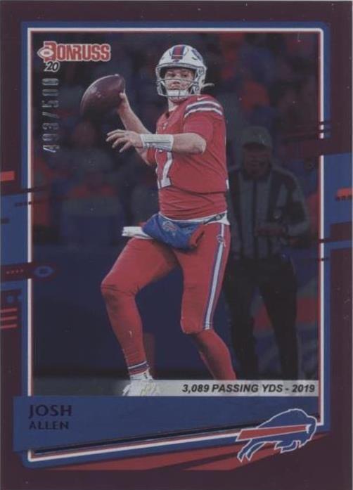 2020 Panini Donruss - Josh Allen #40 Season Stat Line /500 for sale ...