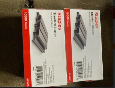 New 2 X 2pk Staples Standard Staples, 1/4" Leg Length, 5000/Box ...