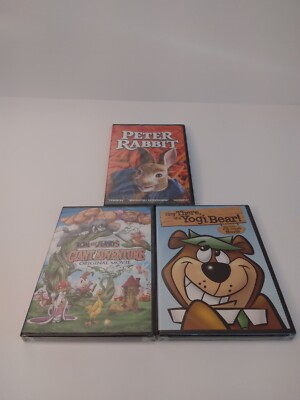 3 DVDS: Peter Rabbit / Tom And Jerry's Giant Adventure /Hey There It's ...