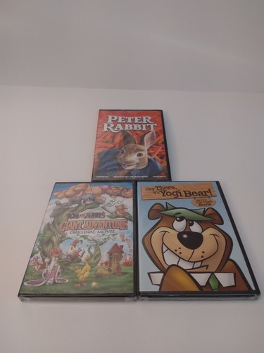 3 DVDS: Peter Rabbit / Tom And Jerry's Giant Adventure /Hey There It's ...