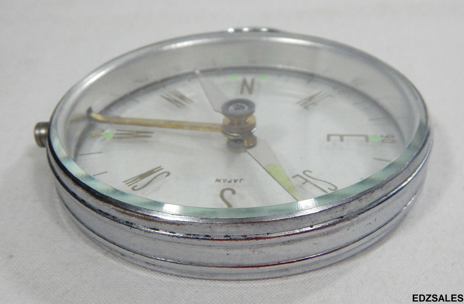 Vintage Clear Glass Handheld Hiking Camping Mapping Compass Made in ...