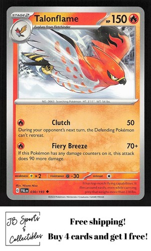 Talonflame Pokemon Paldea Evolved 030/193 | eBay