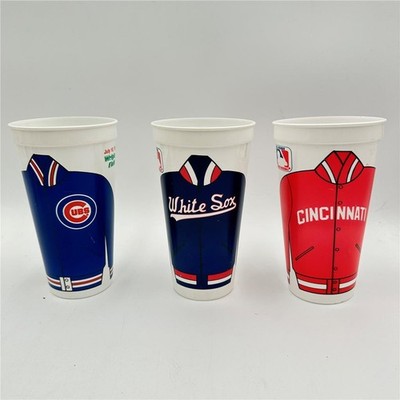 Lot of 3 Vtg ICEE White SOX, Cubs, Reds Plastic Promo Cup 1990 | eBay