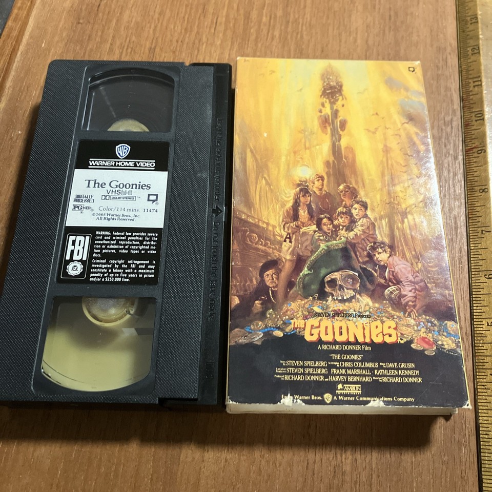 The Goonies VHS 1985, 1986 Slipsleeve -No Barcode 1st Release Very Rare ...