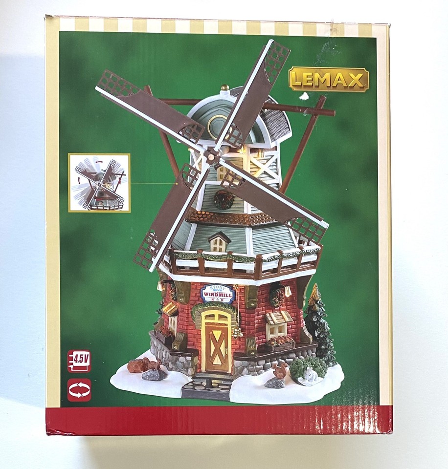Lemax - Stony Brook Windmill - Lighted Christmas Xmas - boxed with plug ...
