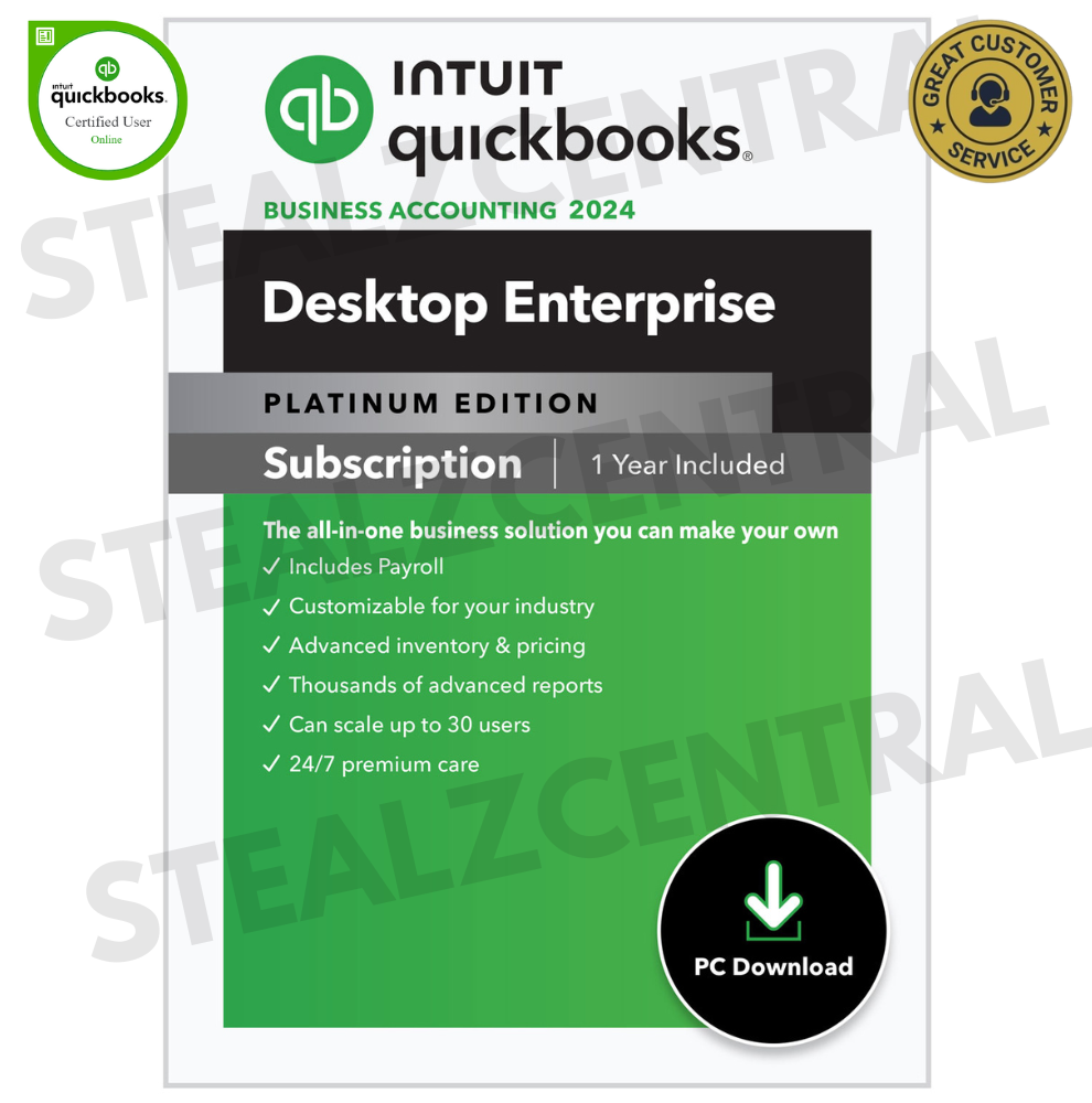 USB QuickBooks Enterprise Accountant Edition 2024 3+ USERS Fast ...