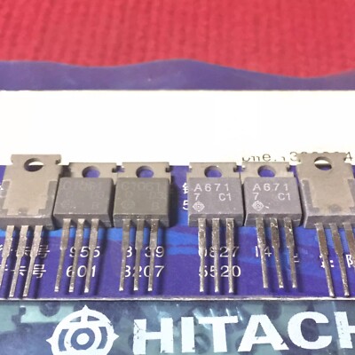 "Original" 5PCS 2SA671+5PCS 2SC1061 TO-220 Pair Transistors A671/C1061 ...