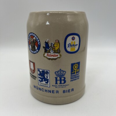 “Münchner Bier”-Germany-Grey/Beer Brands/Logos-Advertising Col. Beer ...